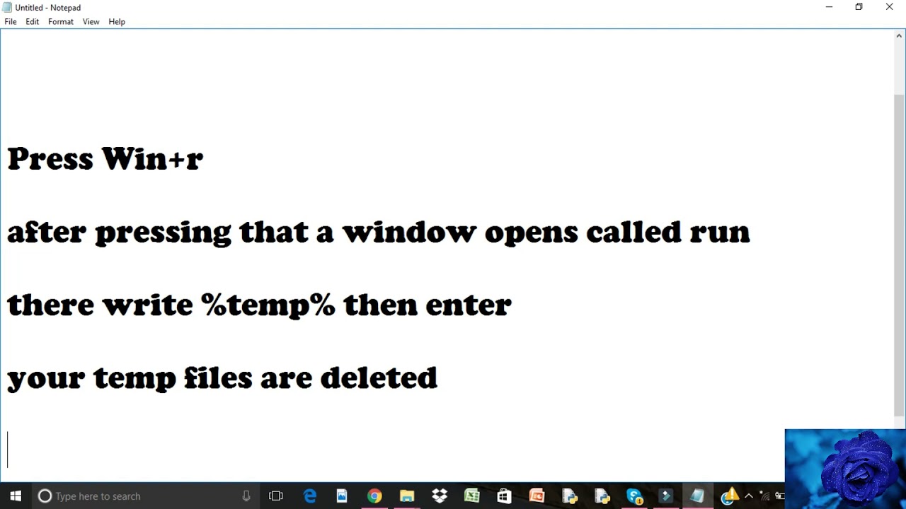 How to delete prefetch files form a windows 10 pc - YouTube