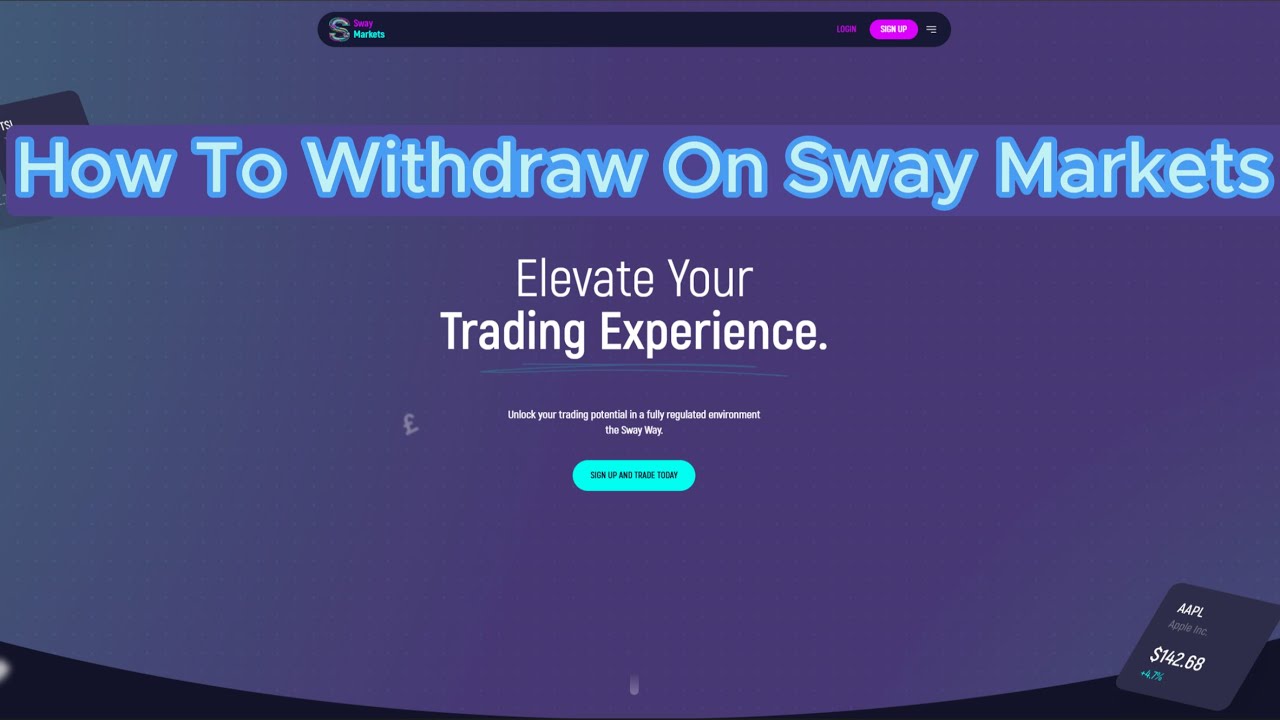 How To Withdraw On Liquid Brokers / Sway Markets ! - YouTube
