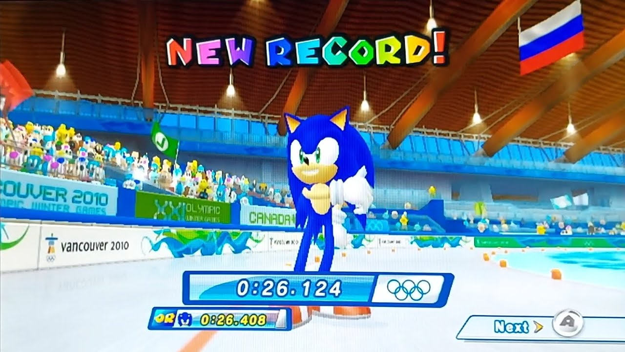 Speed Skating 500m (Former PB) 26.124 (Sonic) Mario & Sonic at the ...