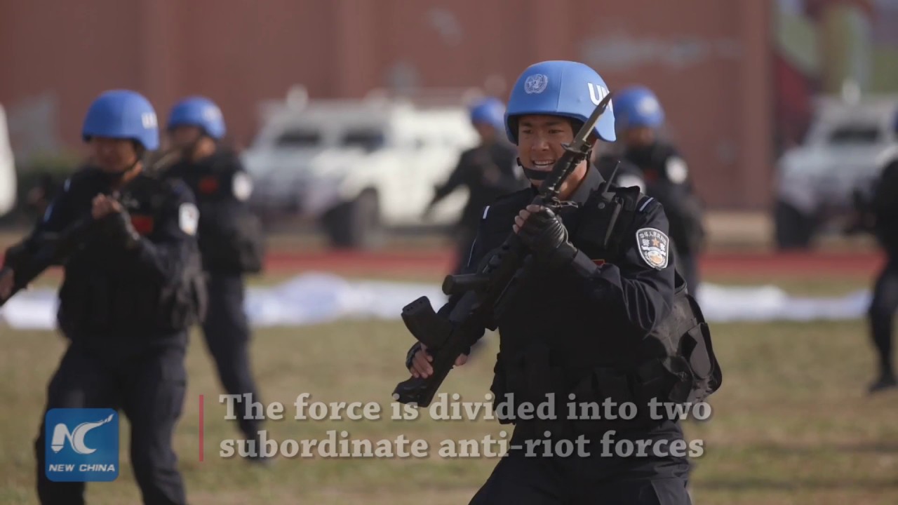 Harsh training for China's first standby peacekeeping police force ...