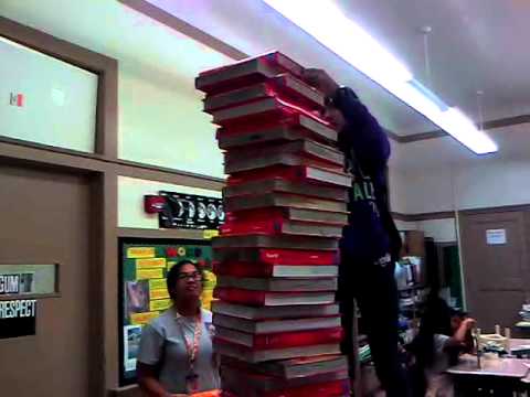 Science project this table holds 36 science books - YouTube