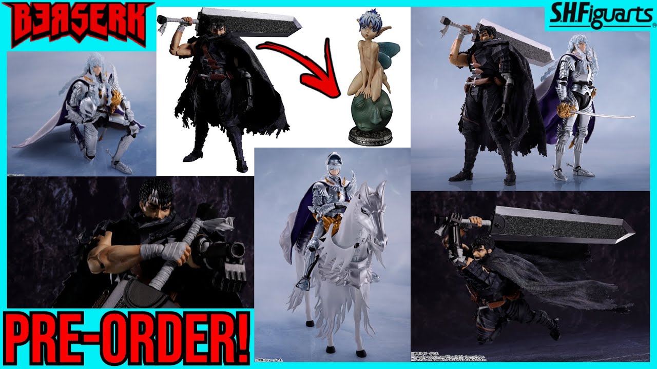 S.H. Figuarts Berserk Guts Berserker Armor & Griffith Hawk of Light ...