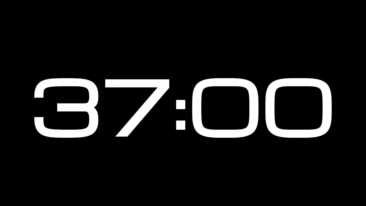 37 Minute Countdown Timer / NO SOUND - YouTube