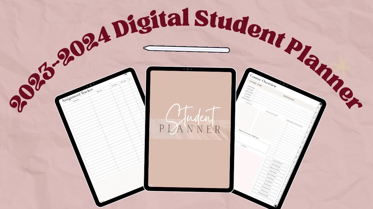 Academic Planner Tour- 2023-2024 Digital Student Planner - YouTube