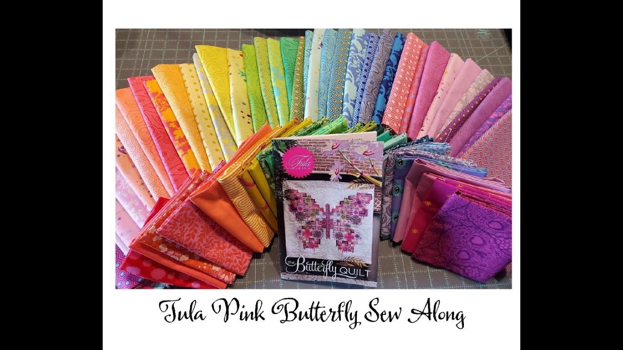 Tula Pink Butterfly quilt assembly - YouTube