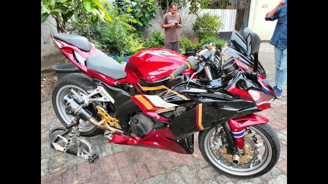 keren banget ninja karbu modif zx6r asli keren gaes - YouTube