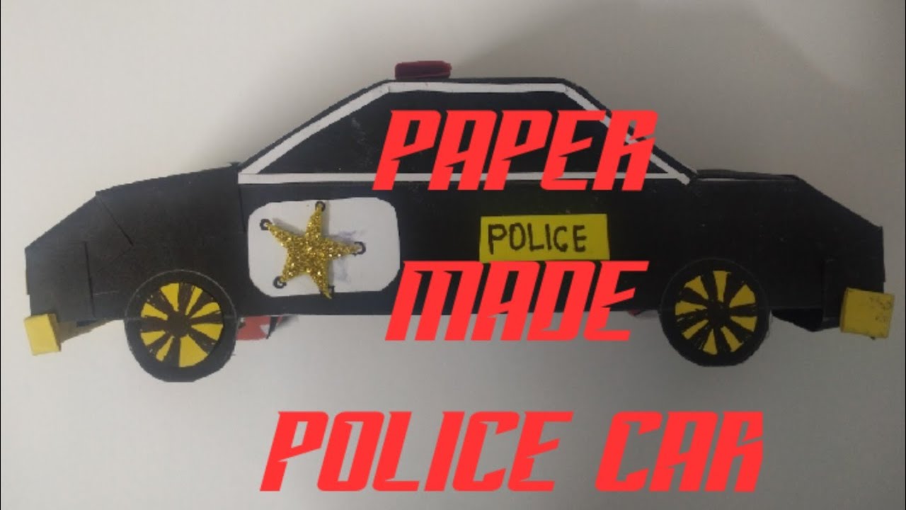 paper made police car - YouTube
