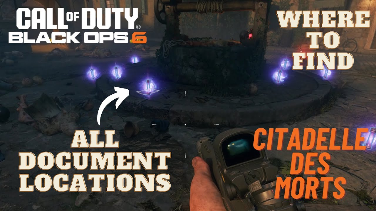 All Document Locations for the Zombie Intel (Citadelle Des Morts) - COD ...