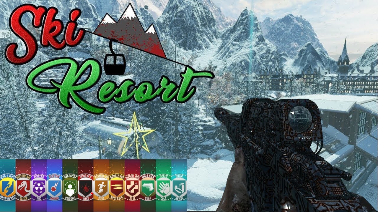 Ski Resort Gameplay - Black Ops III Zombies Custom Map - YouTube