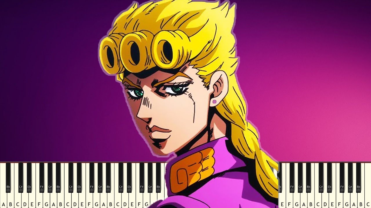 Jojo s Bizarre Adventure (Giorno's Theme) - PIANO TUTORIAL - YouTube