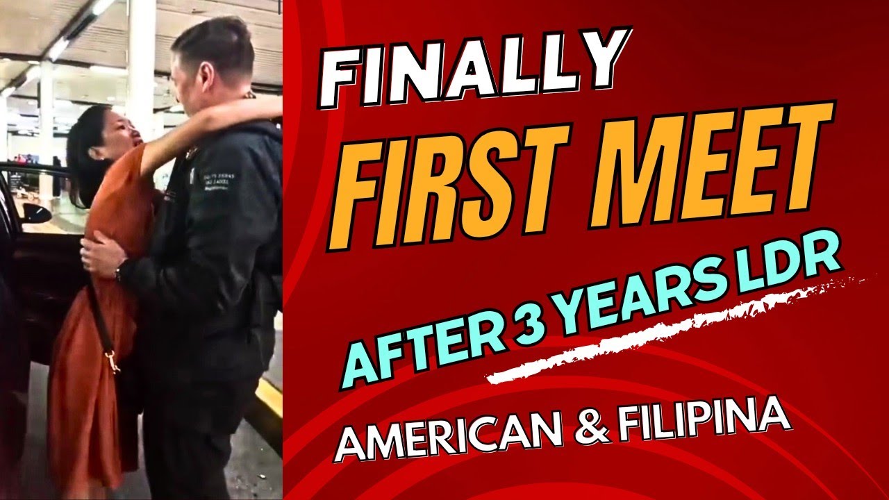 American and Filipina First Meet After 3 Years LDR #firstmeet #filipina ...