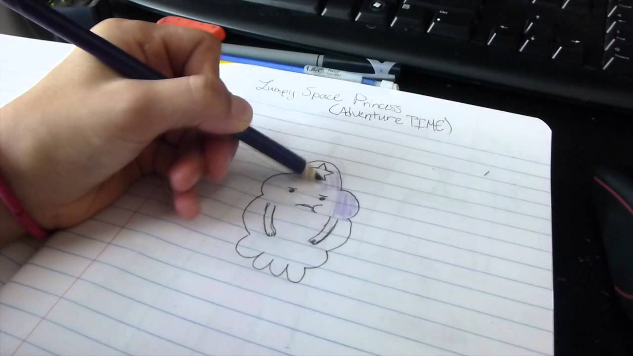 drawing tutorial lumpy space princess - YouTube
