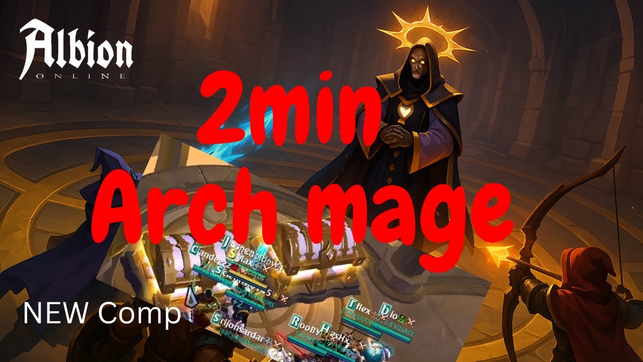 Albion Online NEW AVA COMP | 10man ava raid | 2 min ArchMage (dancing ...