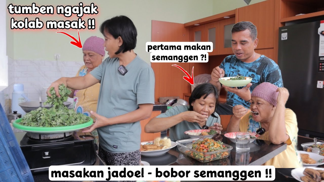 tumben mbah uti ngajak nge-vlog !! masak sayur jadoel - bobor semanggen ...