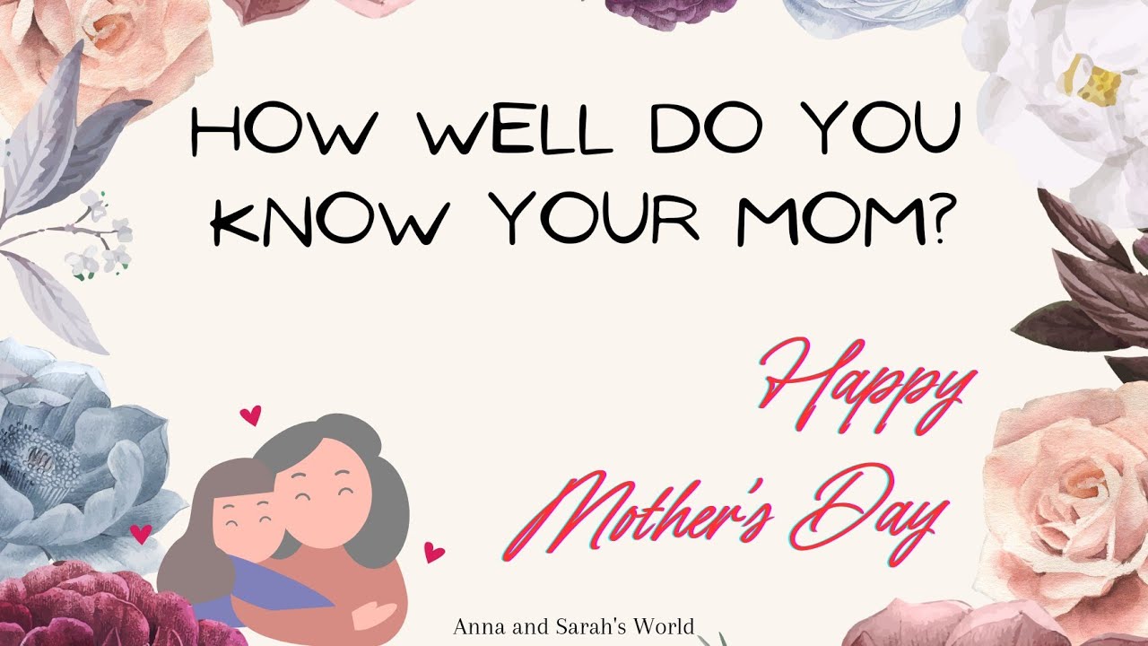 Happy Mother's Day 2023 | How well do you know your Mother? | Mother's ...