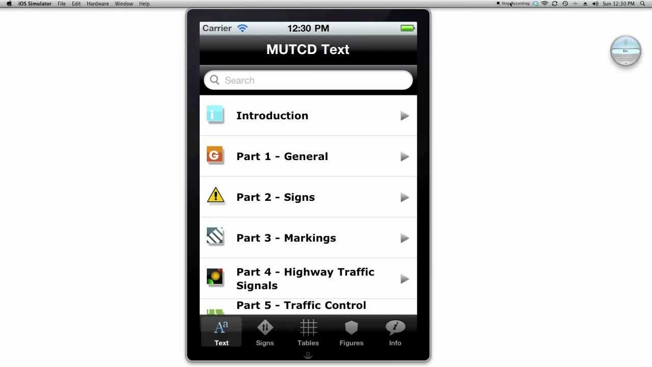 MUTCD app (Manual on Uniform Traffic Control Devices) - YouTube