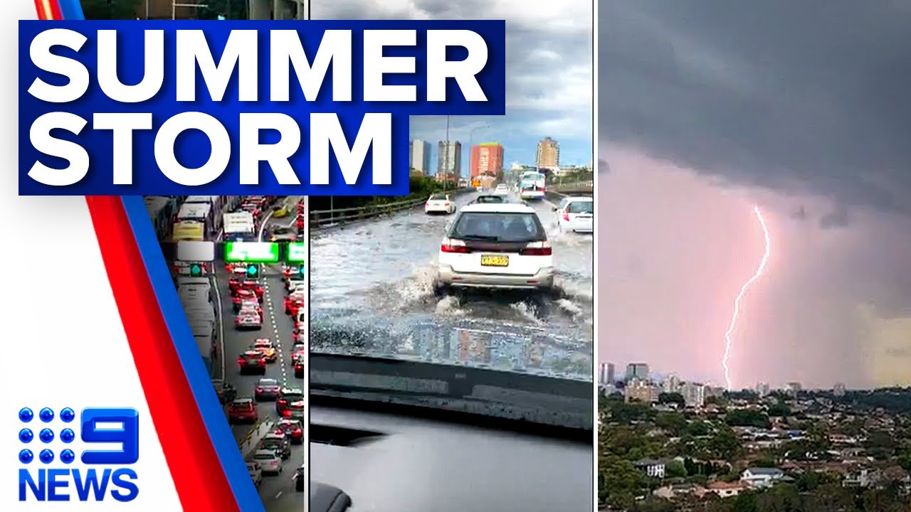 Sydney deals with damage after superstorm cell sweeps through | 9 News ...