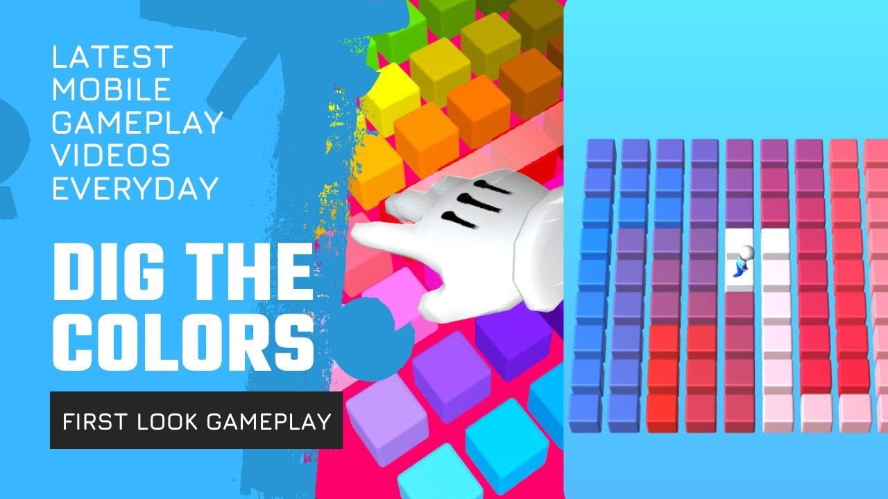 Dig The Colors 🎨🎭🧩😕 All Levels Gameplay iOS - YouTube