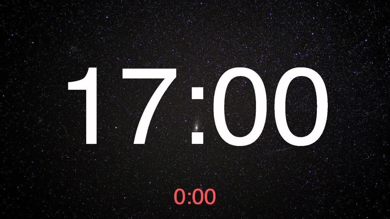 17 Minute Timer (Outer Space) - YouTube