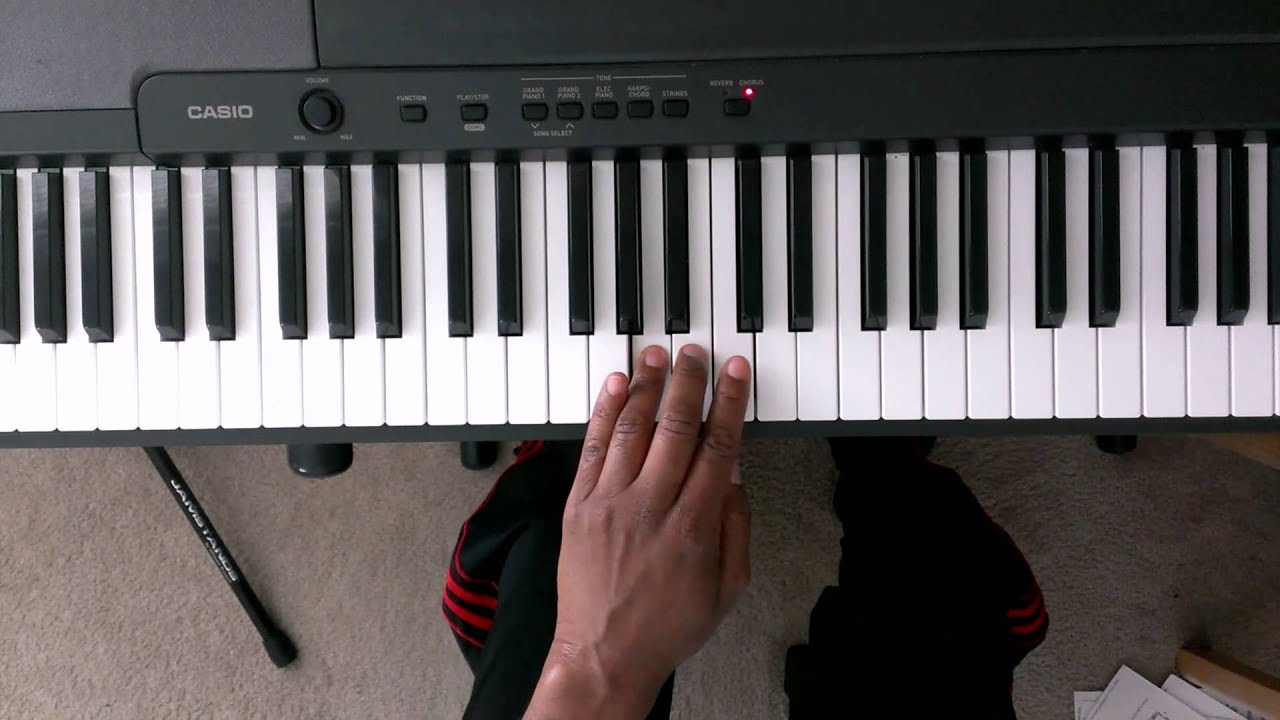 Major Scales: How to Play G Major Scale Three Octaves on Piano (Right ...