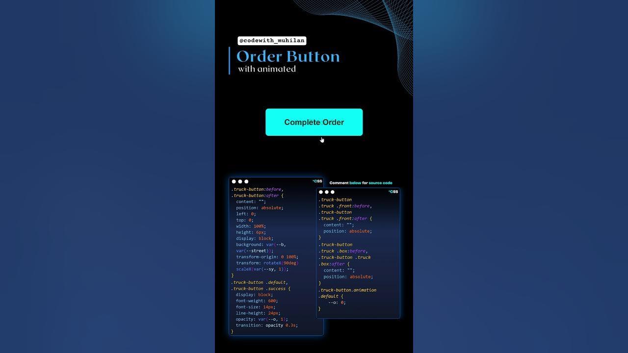 Order Button Using Html Css And Js Codewithmuhilan Css Coding Html Youtube