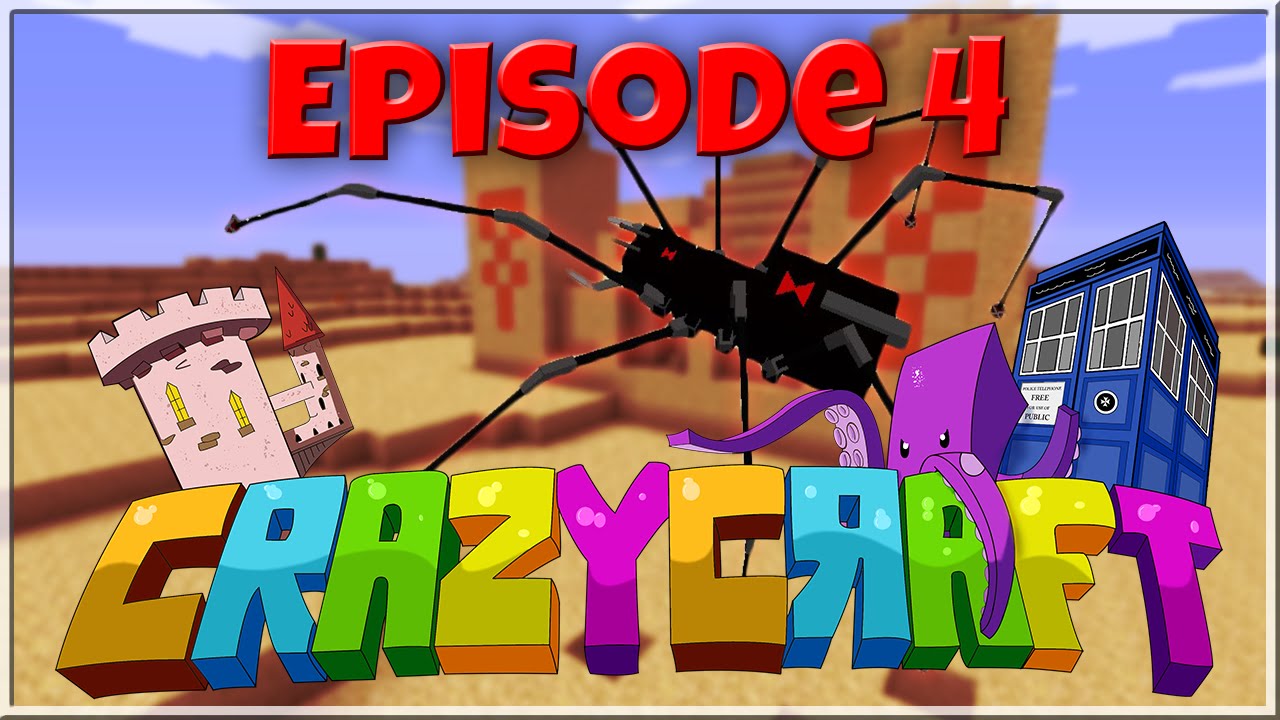 Minecraft Crazy Craft 3.0 - Episode 4 - Spider Robot - YouTube
