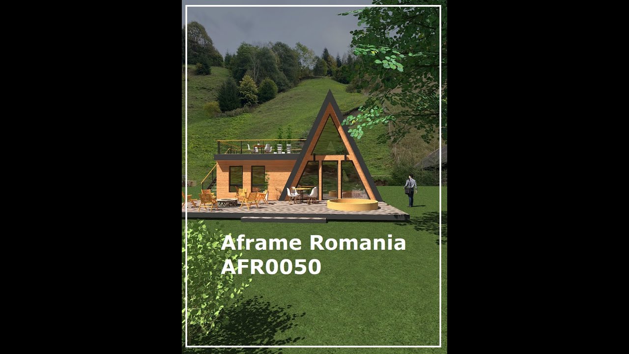 Proiect Casa Tip A Frame 6 x 11 M cu o extensie de 4 x 5 m - YouTube