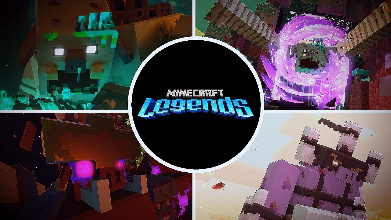 Minecraft Legends - ALL BOSSES (1080p) - YouTube
