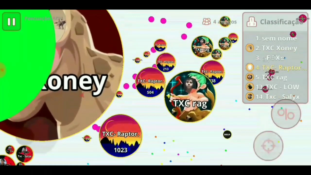 CLAN WAR TXC VS FOX(AGAR.IO MOBILE) - YouTube