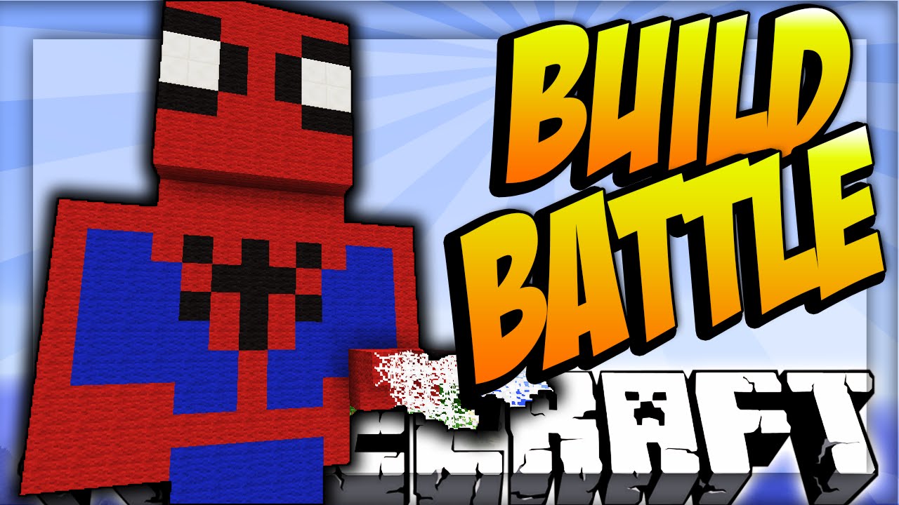 SPIDERMAN! - Minecraft TEAM BUILD BATTLE #5 with Vikkstar123 & Woofless ...