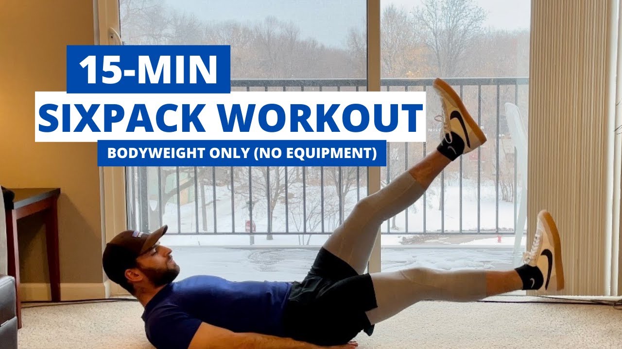 15 Min Sixpack Workout No Equipment Bodyweight Workout Youtube