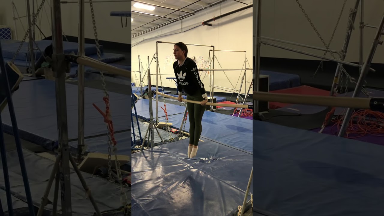 Flippers bars jump to front support roll fwd - YouTube