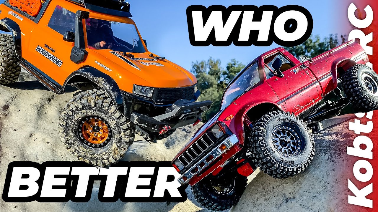 Traxxas TRX 4 Sport Kit vs Axial SCX10 II RC4WD Mojave II Body My BEST ...
