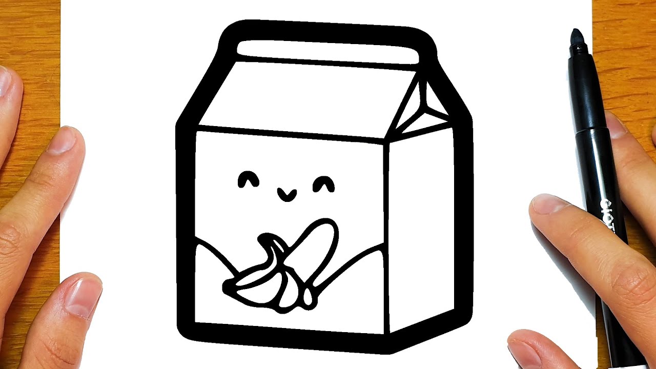 COMMENT DESSINER UNE JOLIE BRIQUE DE LAIT | Dessins faciles - YouTube