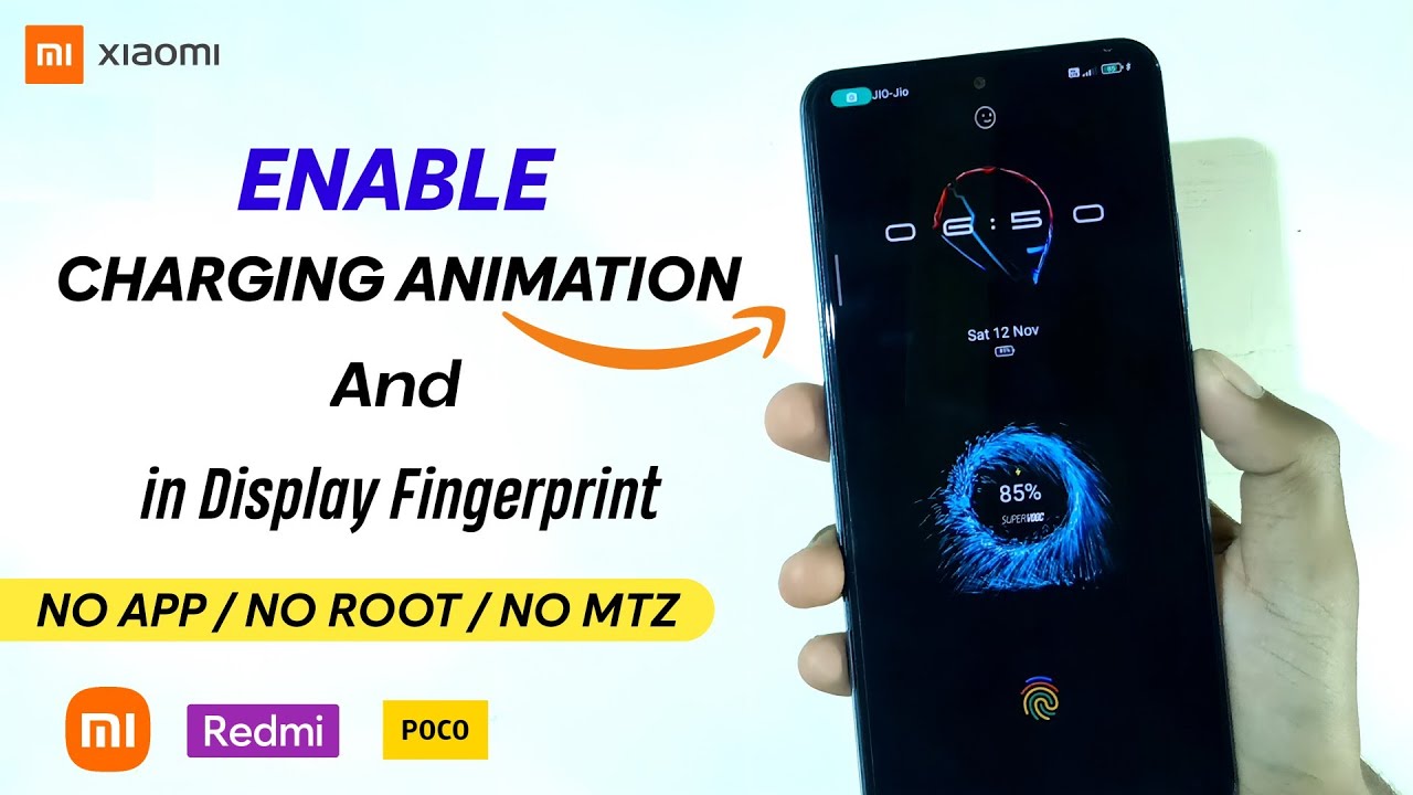 ENABLE NEW CHARGING ANIMATION & IN DISPLAY FINGERPRINT ON ANY XIAOMI ...