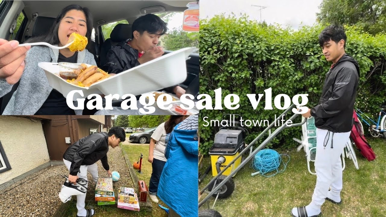 Small Town Garage Sale + Filipino Cravings Satisfied! - YouTube