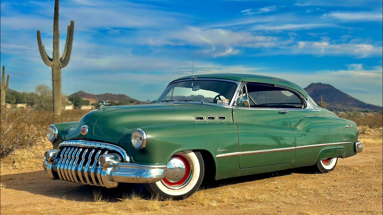 1950 Buick 200-4R transmission swap with stock rear end - YouTube