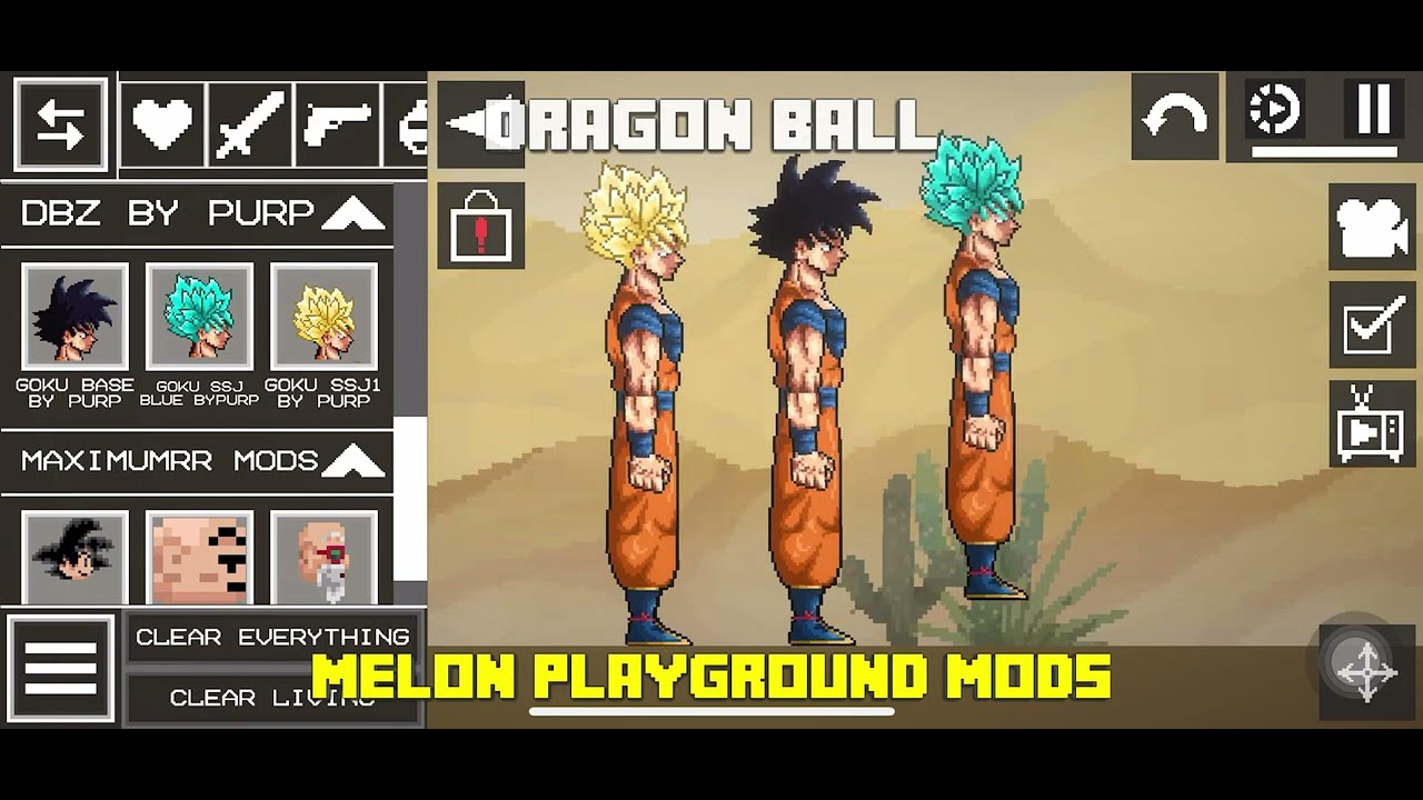 Dragon Ball Melon Playground Mods - YouTube
