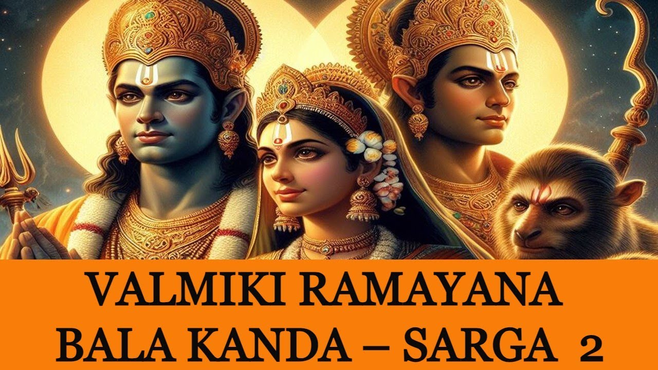 Valmiki Ramayana – Bala Kanda – Sarga 2 #valmikiramyan - YouTube