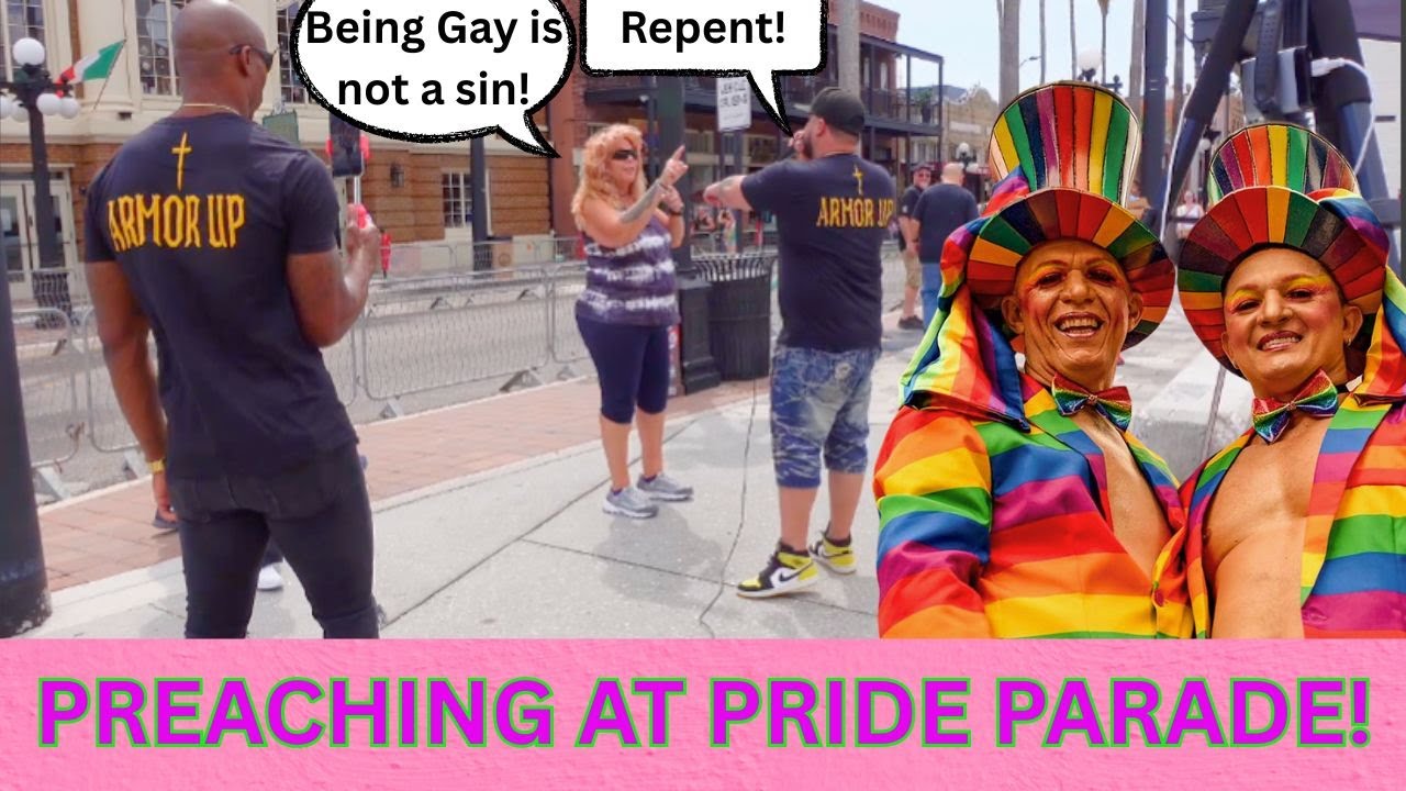 Pride Parade Goes Crazy at the Gospel! (Part1) #Jesus #pride # ...