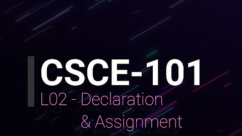 [CSCE-101] JAVA Programming - YouTube