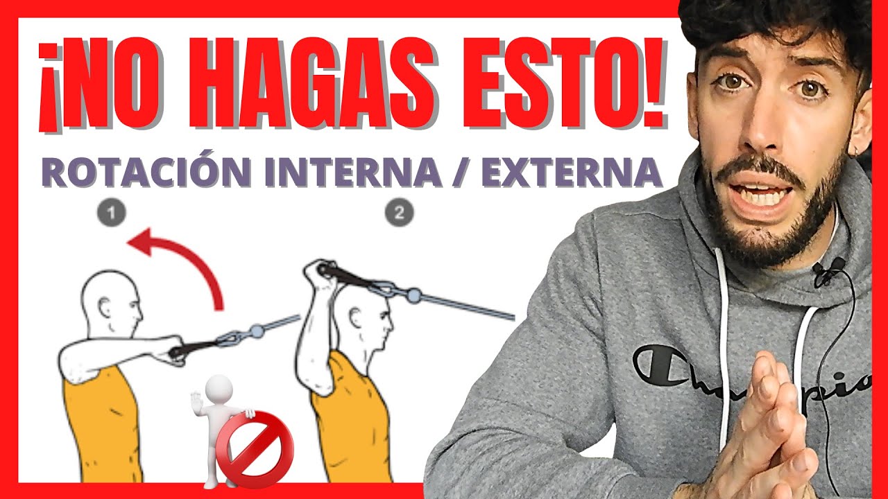 Ejercicios de ROTACION INTERNA y EXTERNA de HOMBRO - YouTube