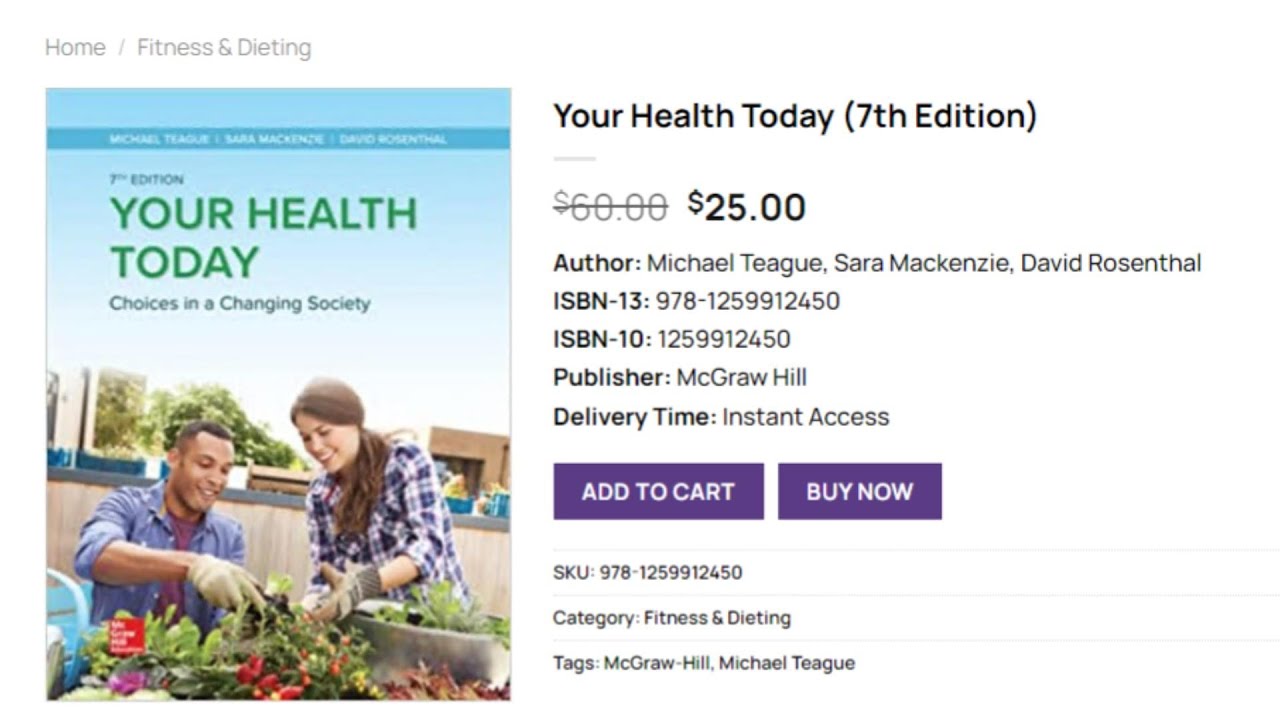(PDF) Your Health Today - 7th Edition - Price $25 | eBook - YouTube