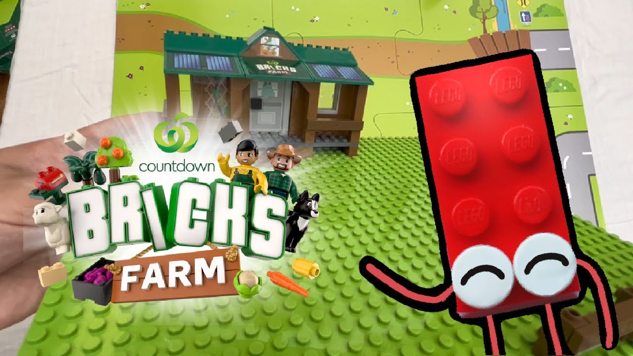 Countdown Bricks Farm! Farmhouse and Puzzlemat Showcase - YouTube