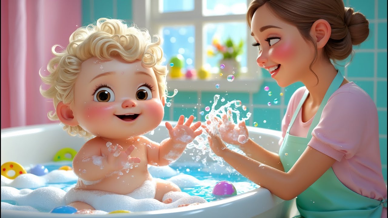 Splash Splash Bath Time Song for Kids 🛁 | Nursery Rhymes, Kids Songs ...