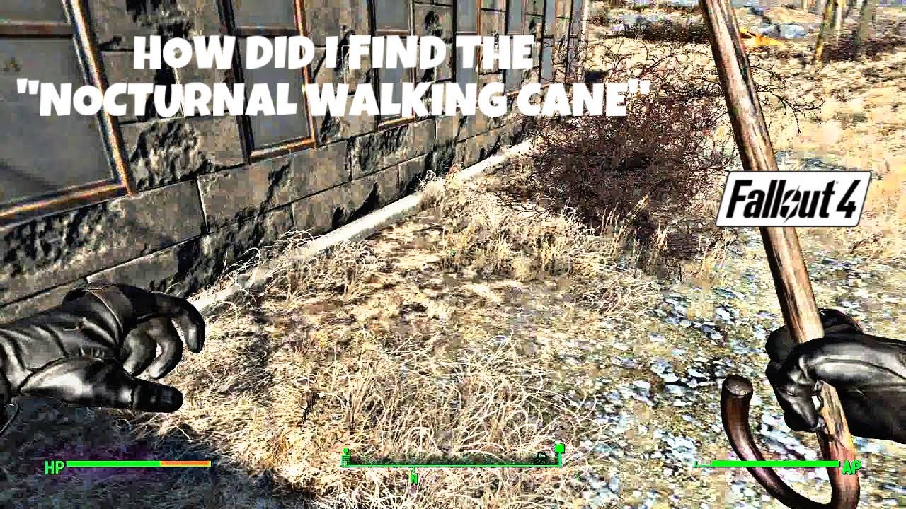 FALLOUT 4 LEGENDARY MEELE WEAPON “NOCTURNAL WALKING CANE” - YouTube