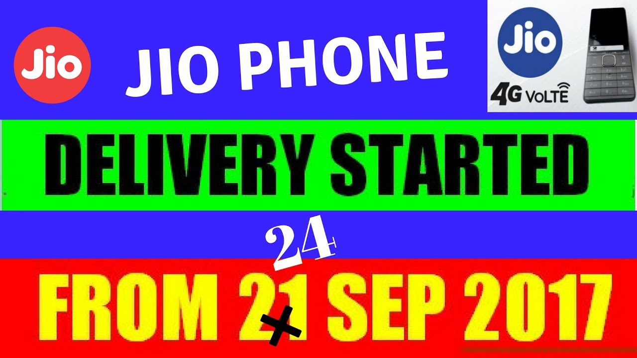 Jio Phone Delivery date Fixed check status delivery Starts From 21 Sep ...