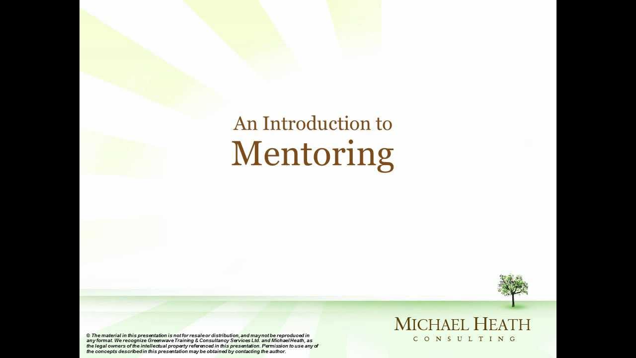 The Fit Mentor - An Introduction to Mentoring - YouTube