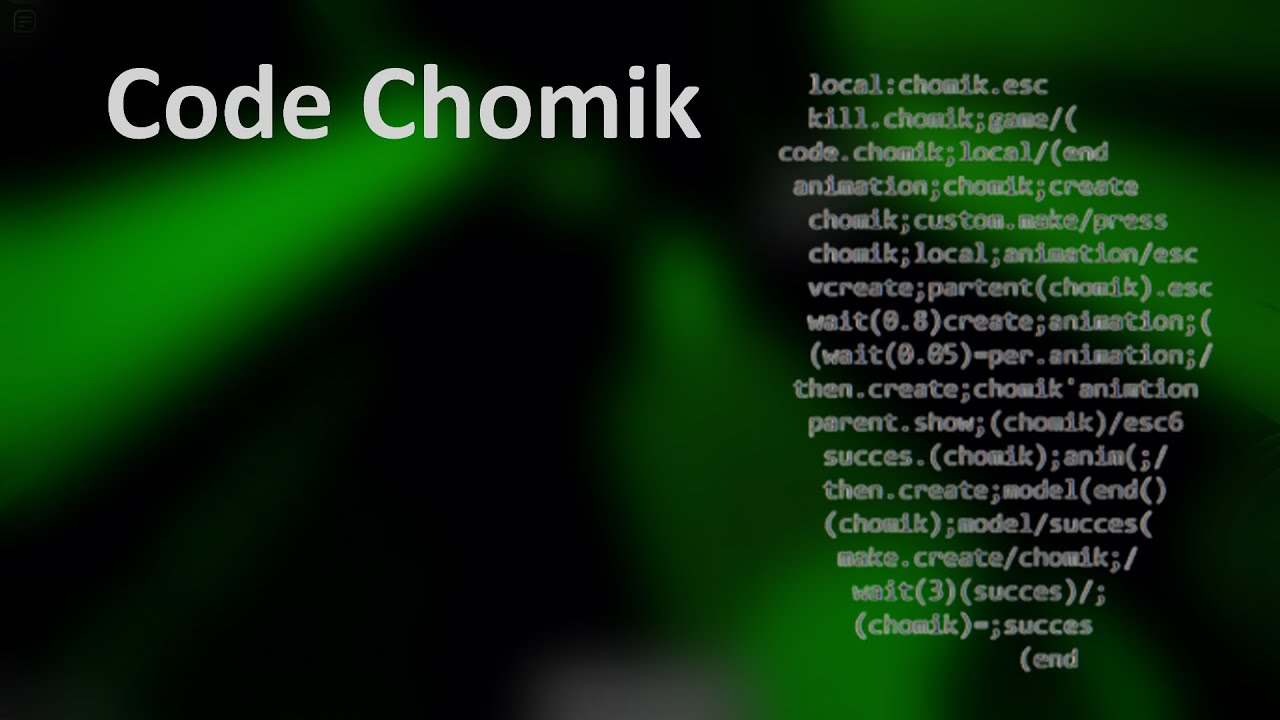 Code Chomik - Find the Chomiks - YouTube