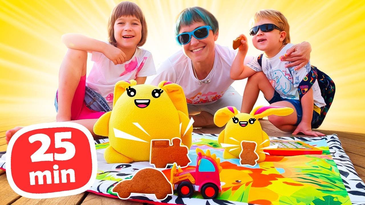 Lucky, Bianca e Carl organizzano un picnic con i giocattoli! 🐰 🥪 Una ...